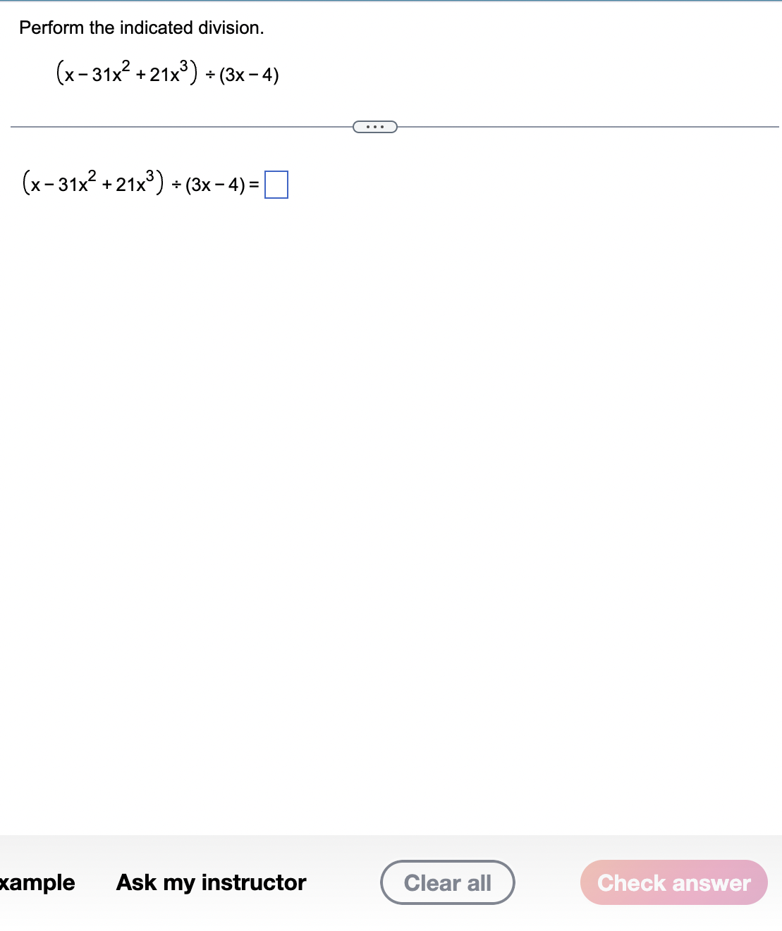 Solved Solve the following equation. 823−73x=411x−141 x= | Chegg.com