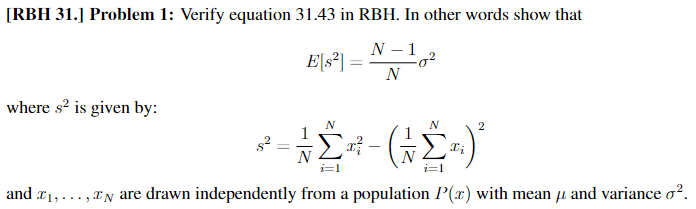 Solved [RBH 31.] Problem 1: Verify equation 31.43 in RBH. In | Chegg.com