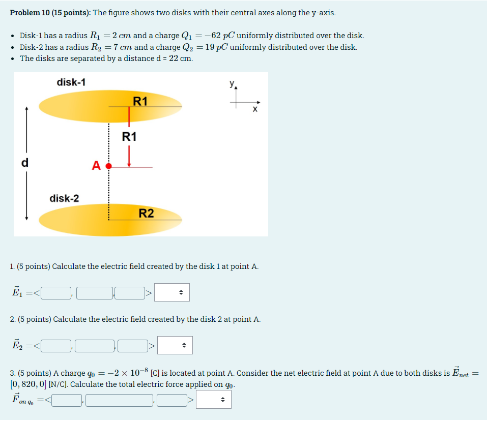 Solved The figure shows two disks with their central axes | Chegg.com