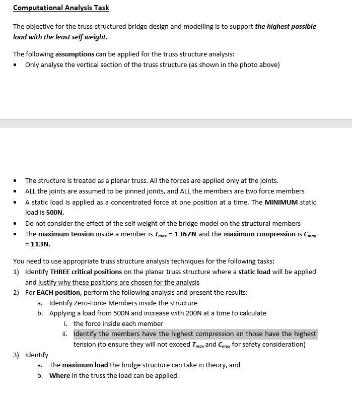 Side View:Computational Analysis Task The objective | Chegg.com