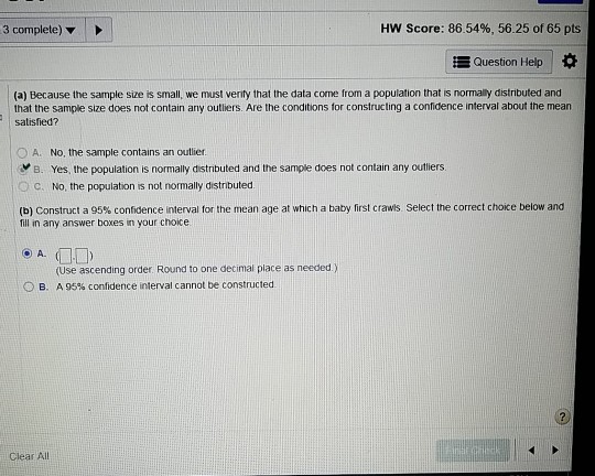 Solved Homework: 3-2 MyStatLab: Module Three Problem Score: | Chegg.com