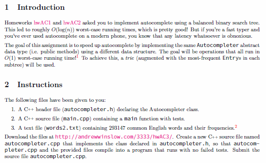 The Data Structure Is Trie I M Alittle Confused On