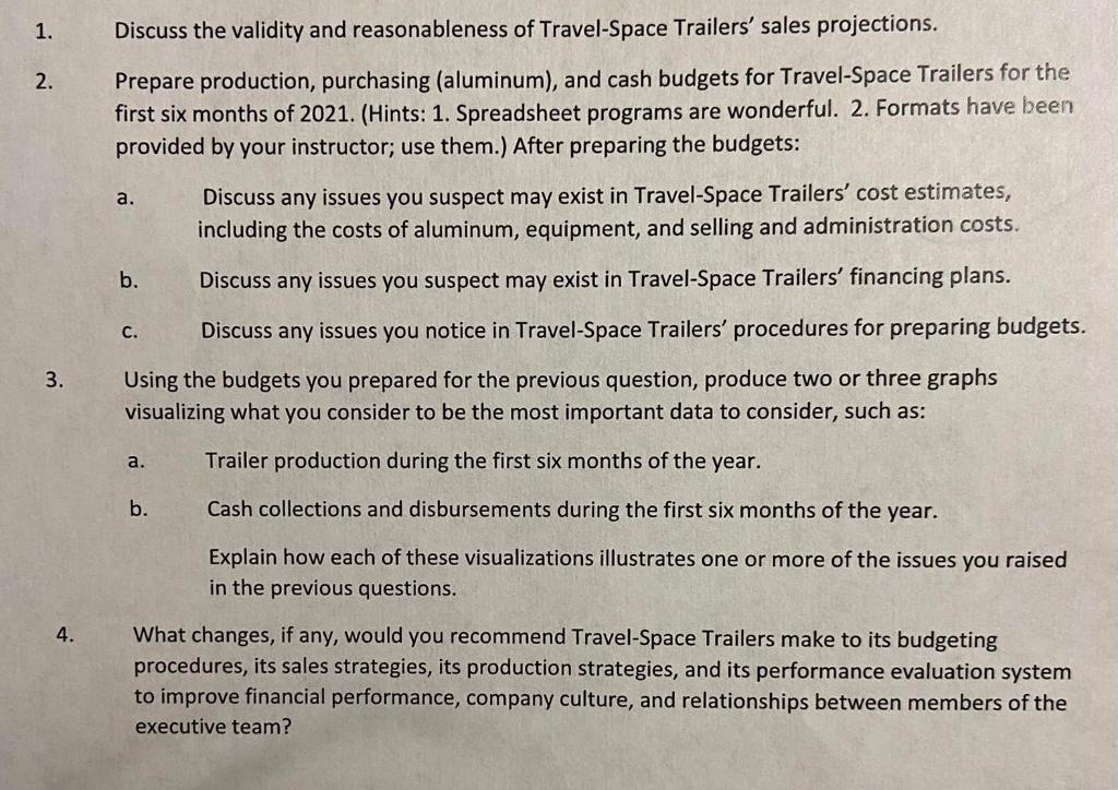 1. Discuss the validity and reasonableness of | Chegg.com