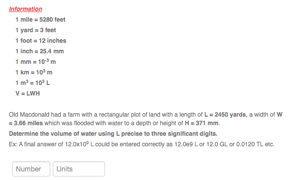 Solved Information 1 mile = 5280 feet 1 yard = 3 feet 1 foot | Chegg.com