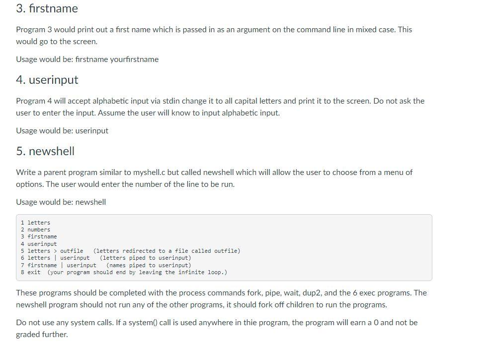 Solved Write 4 small programs to start with followed by the | Chegg.com