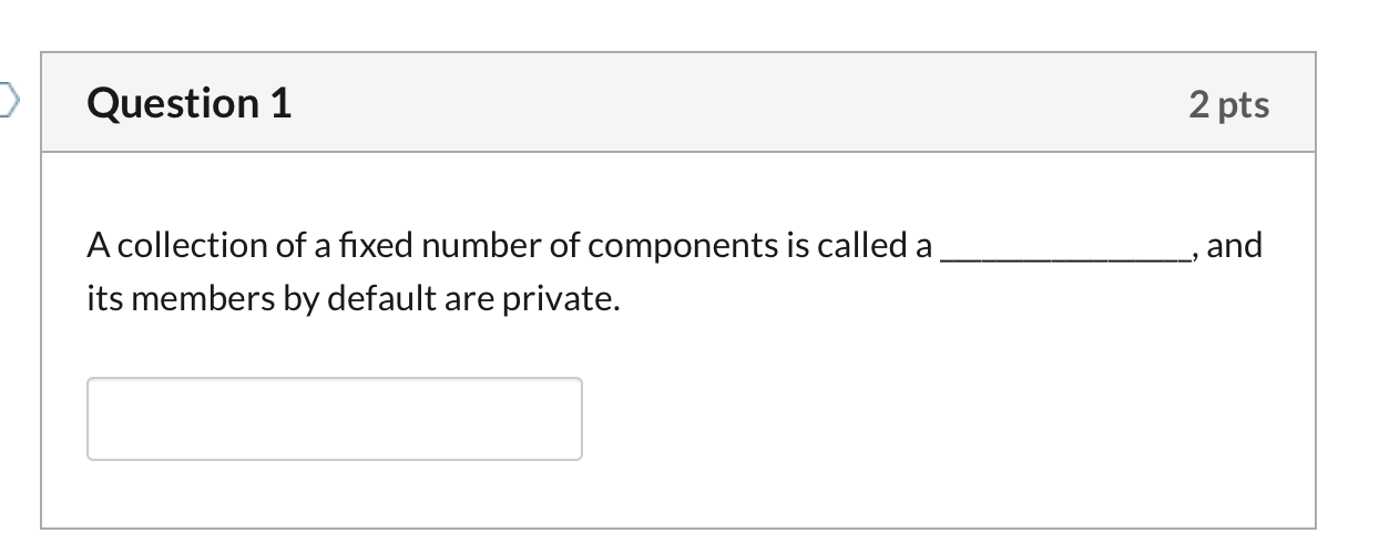 Solved Question 1 2 pts , and A collection of a fixed number | Chegg.com