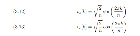 Solved vs[k]=n2sin(n2πk)vc[k]=n2cos(n2πk)(1) For the signals | Chegg.com