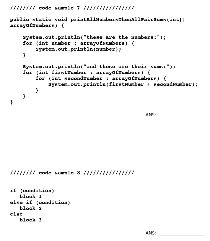 Solved 3 Explain The Big O Complexity For The Following 8095