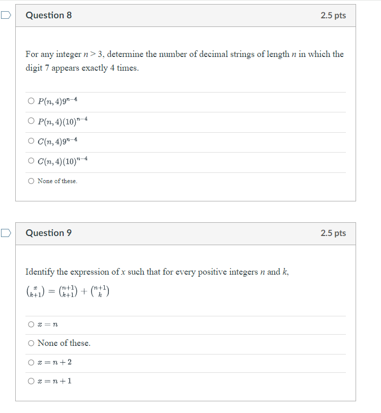 Solved For any integer n>3, determine the number of decimal | Chegg.com