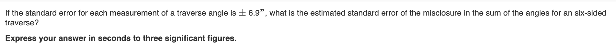 Solved If the standard error for each measurement of a | Chegg.com