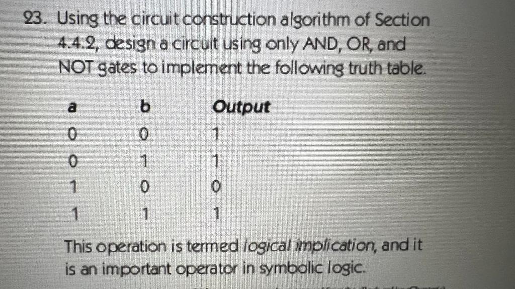 Solved 23. Using the circuit construction algorithm of | Chegg.com Solved 23. Using the circuit construction algorithm of | Chegg.com