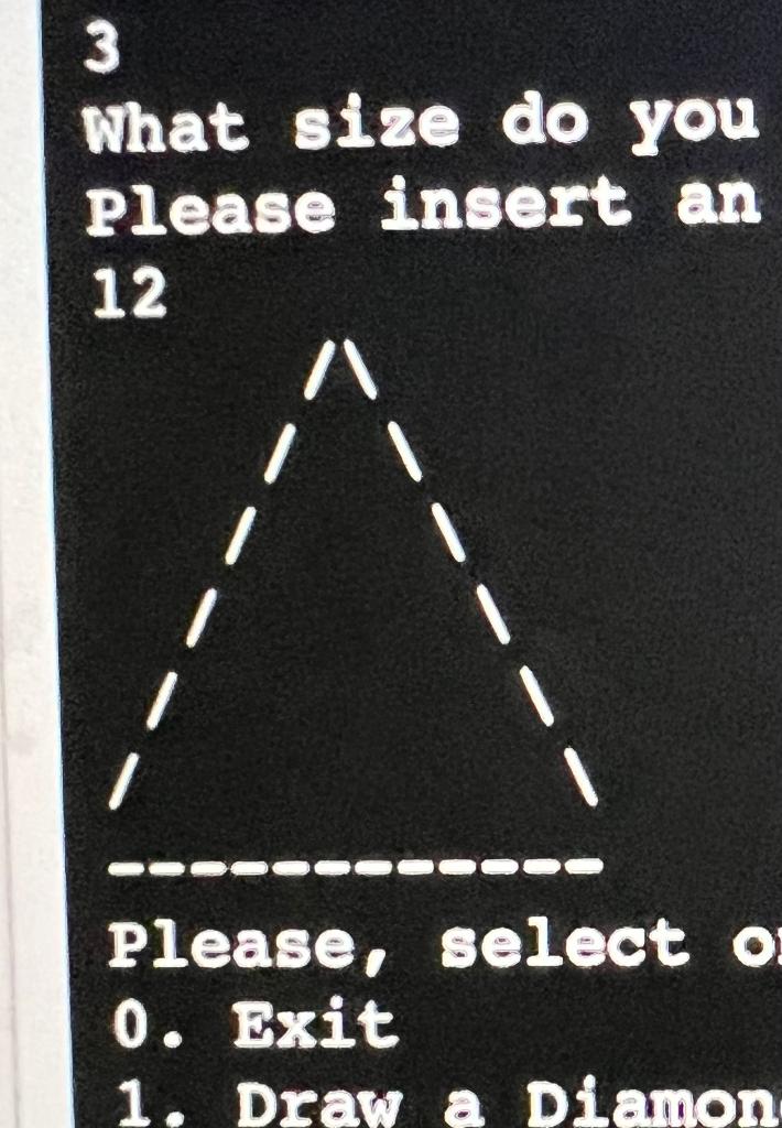 Solved Please help me create triangles in Java. I have | Chegg.com