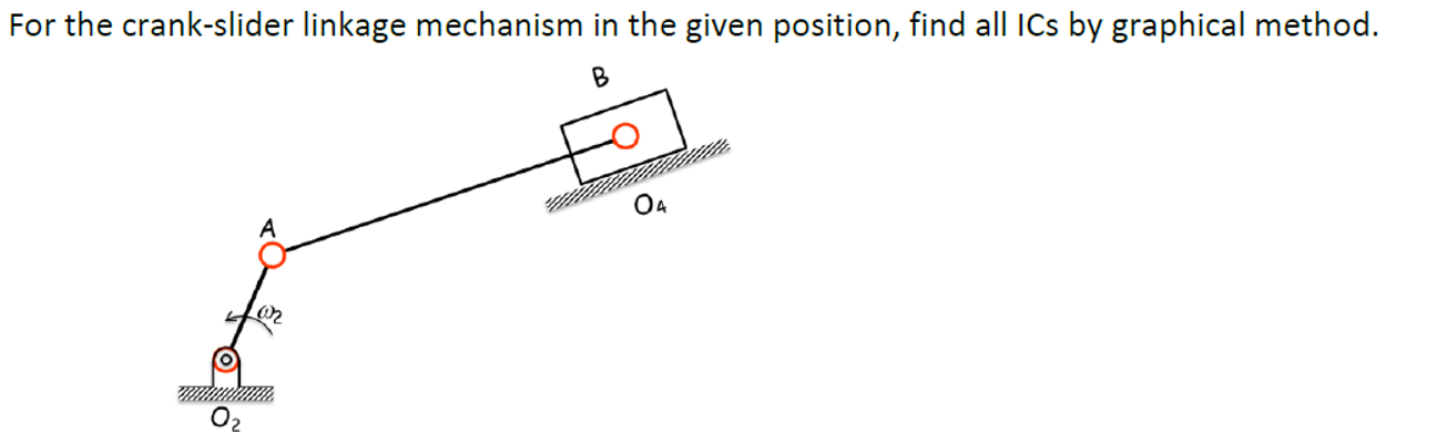 Solved For the crank-slider linkage mechanism in the given | Chegg.com