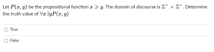 Solved Let P(x, y) be the propositional function x > y. The | Chegg.com