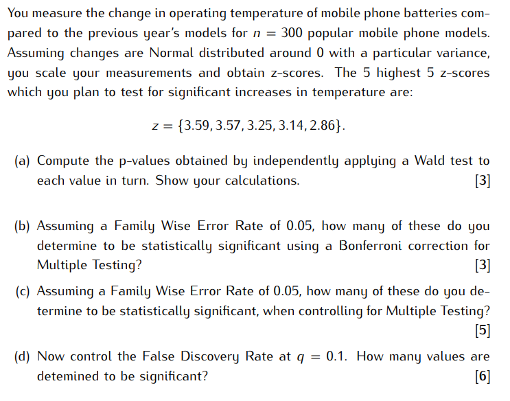 You measure the change in operating temperature of | Chegg.com