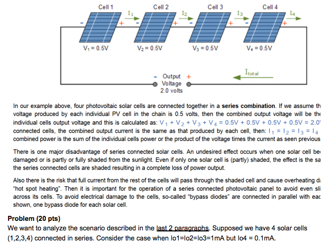 Solved Cell 1 Cell 2 Cell 3 Cell 4 I 1 I2 V2-0.5V total | Chegg.com