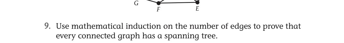 Solved Use mathematical induction on the number of edges to | Chegg.com