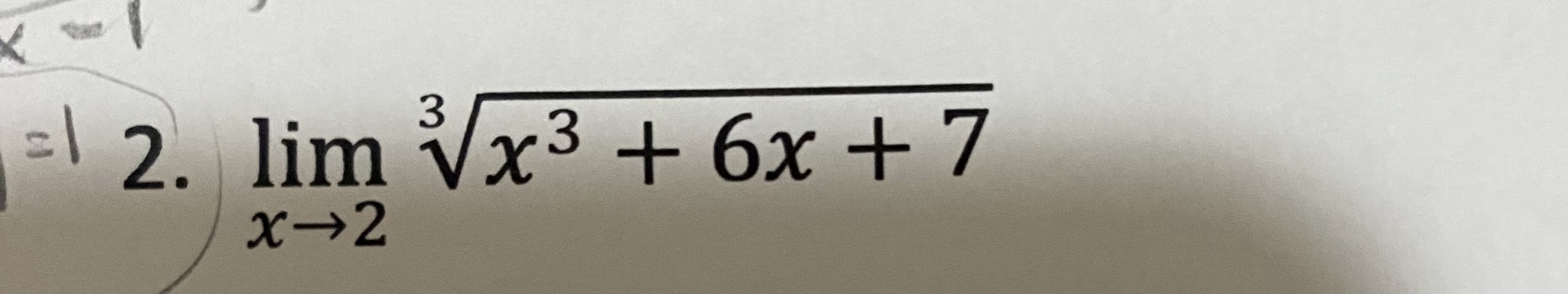 Solved limx→23x3+6x+7 | Chegg.com