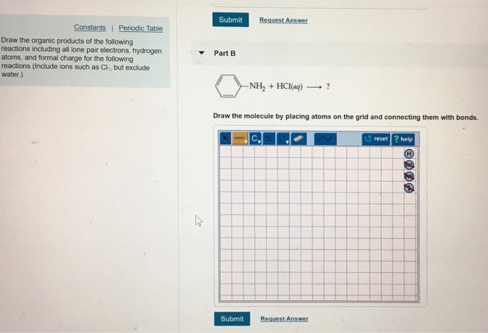 Solved Constants Periodic Table Part A Draw the organic | Chegg.com