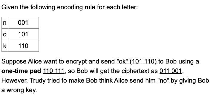 Solved Given the following encoding rule for each letter: | Chegg.com