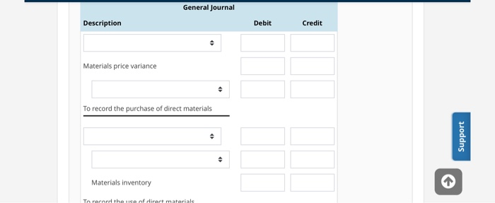 Solved Variances and Journal Entries Jacobs Company | Chegg.com