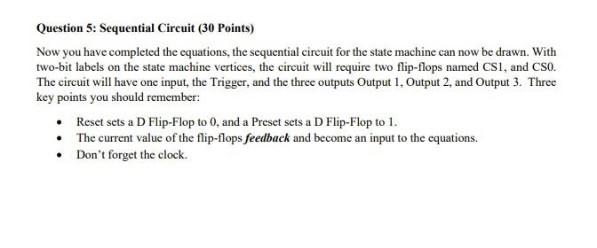 Solved Question 2: A Boolean State Machine Table (24 Points) | Chegg.com