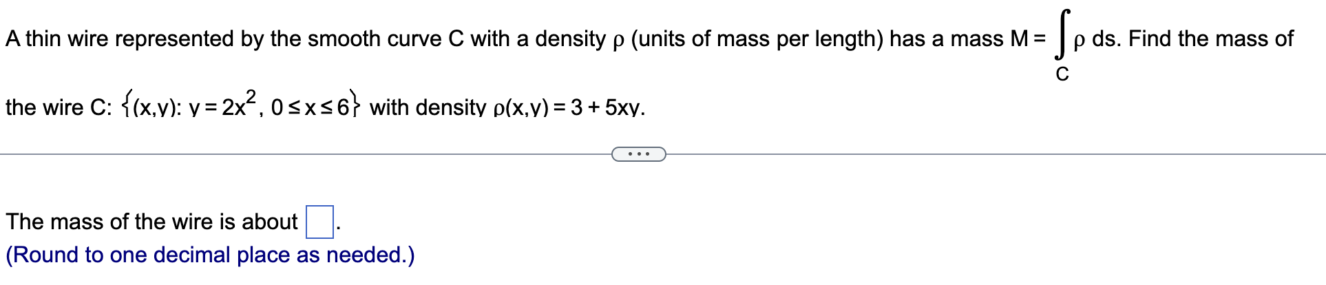 Solved A thin wire represented by ﻿the smooth curve C ﻿with | Chegg.com