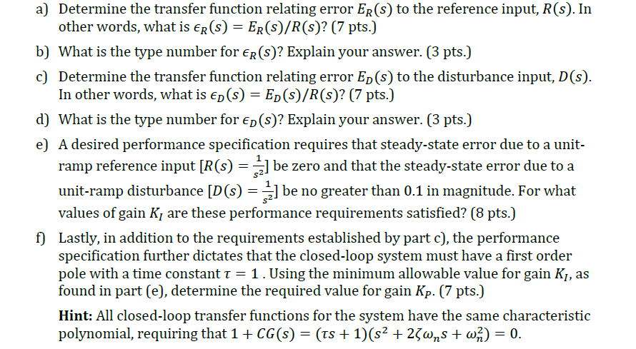 Solved Problem #3 (35 pts) Consider the following | Chegg.com