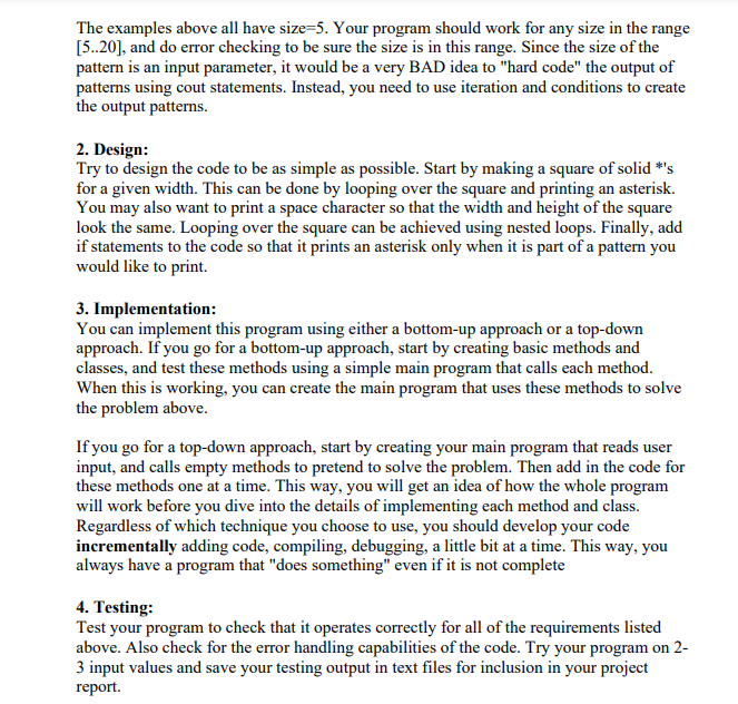 Solved 1. Problem Statement: The goal of this programming | Chegg.com