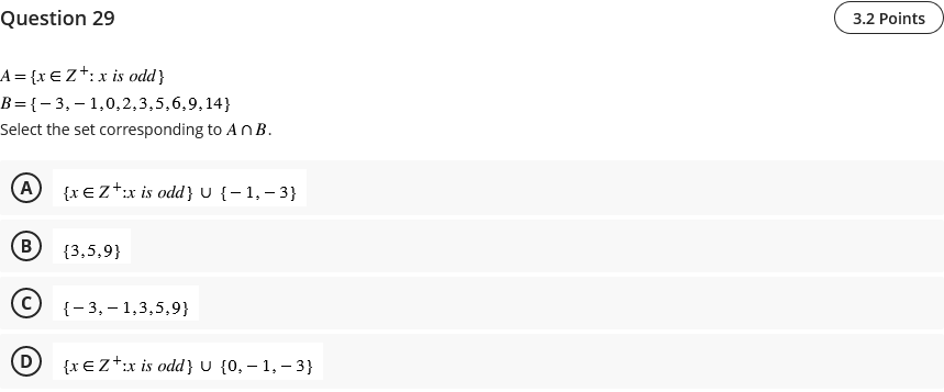 Solved A equals left curly bracket x element of Z to the | Chegg.com