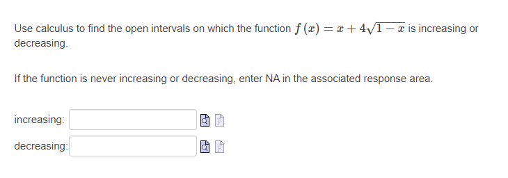 Solved Use Calculus To Find The Open Intervals On Which The Chegg