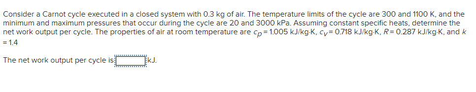Solved Consider a Carnot cycle executed in a closed system | Chegg.com