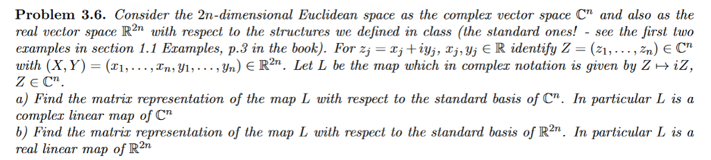 Solved Problem 3.6. Consider the 2n-dimensional Euclidean | Chegg.com
