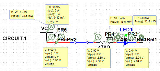 Solved LED 1 VCC 5.0V VCC 5.0V CIRCUIT 1 4702 VCC 5.0V | Chegg.com