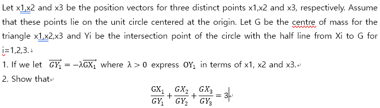Solved Let x1,x2 and x3 be the position vectors for three | Chegg.com