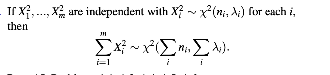 Solved If X12,…,Xm2 are independent with Xi2∼χ2(ni,λi) for | Chegg.com