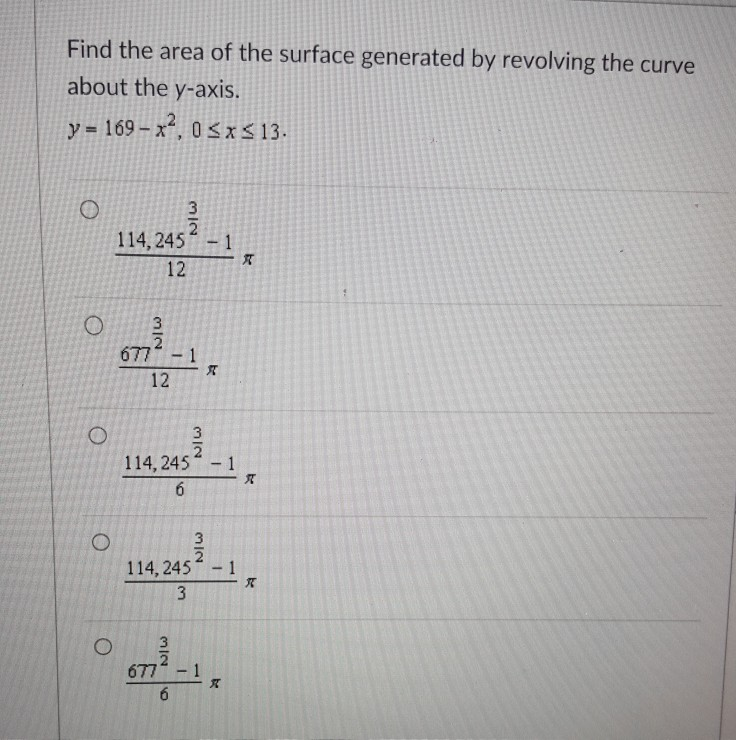 Solved Find the area of the surface generated by revolving | Chegg.com