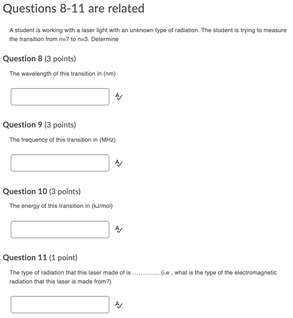 Solved Questions 8-11 are related A student is working with | Chegg.com