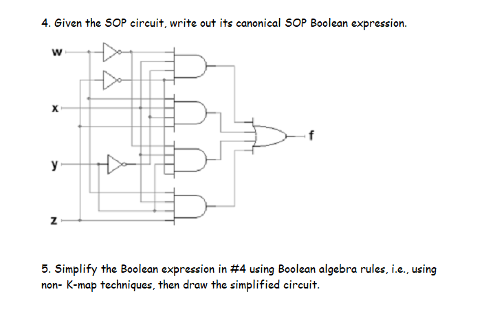 Solved 4. Given the SOP circuit, write out its canonical SOP | Chegg.com