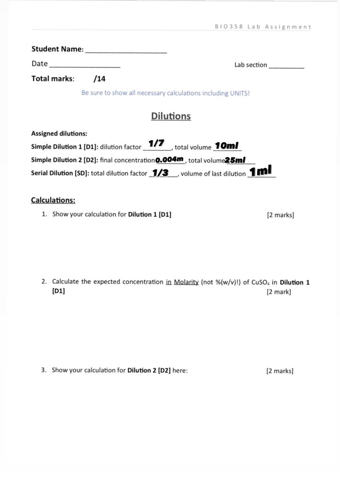 Solved Student Name:DateTotal marks:?14Be sure to show all | Chegg.com Solved Student Name:DateTotal marks:?14Be sure to show all | Chegg.com