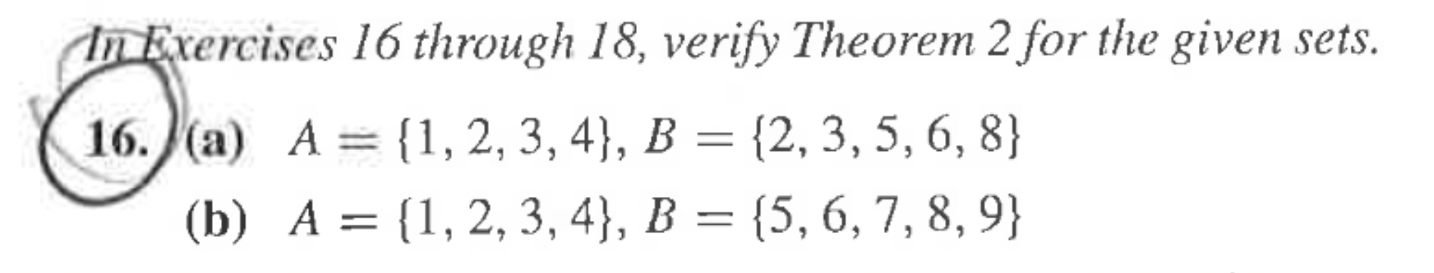In Exercises 16 through 18 , verify Theorem 2 for the | Chegg.com