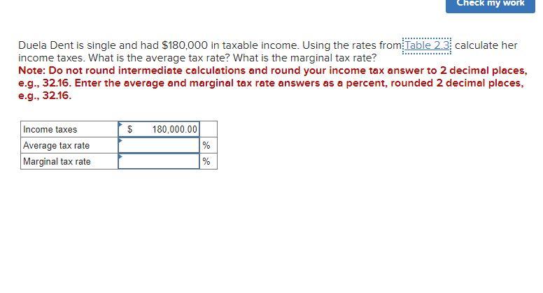Solved Duela Dent is single and had $180,000 in taxable | Chegg.com