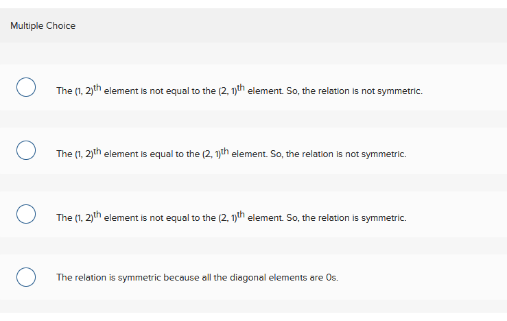 Solved Discete mathematics: A: Consider the relation {(a, | Chegg.com