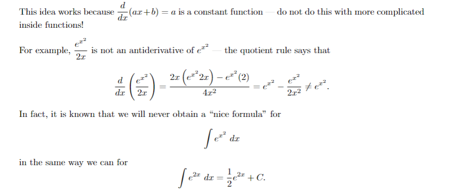Solved Question 4 Verify the following antidifferentiation | Chegg.com