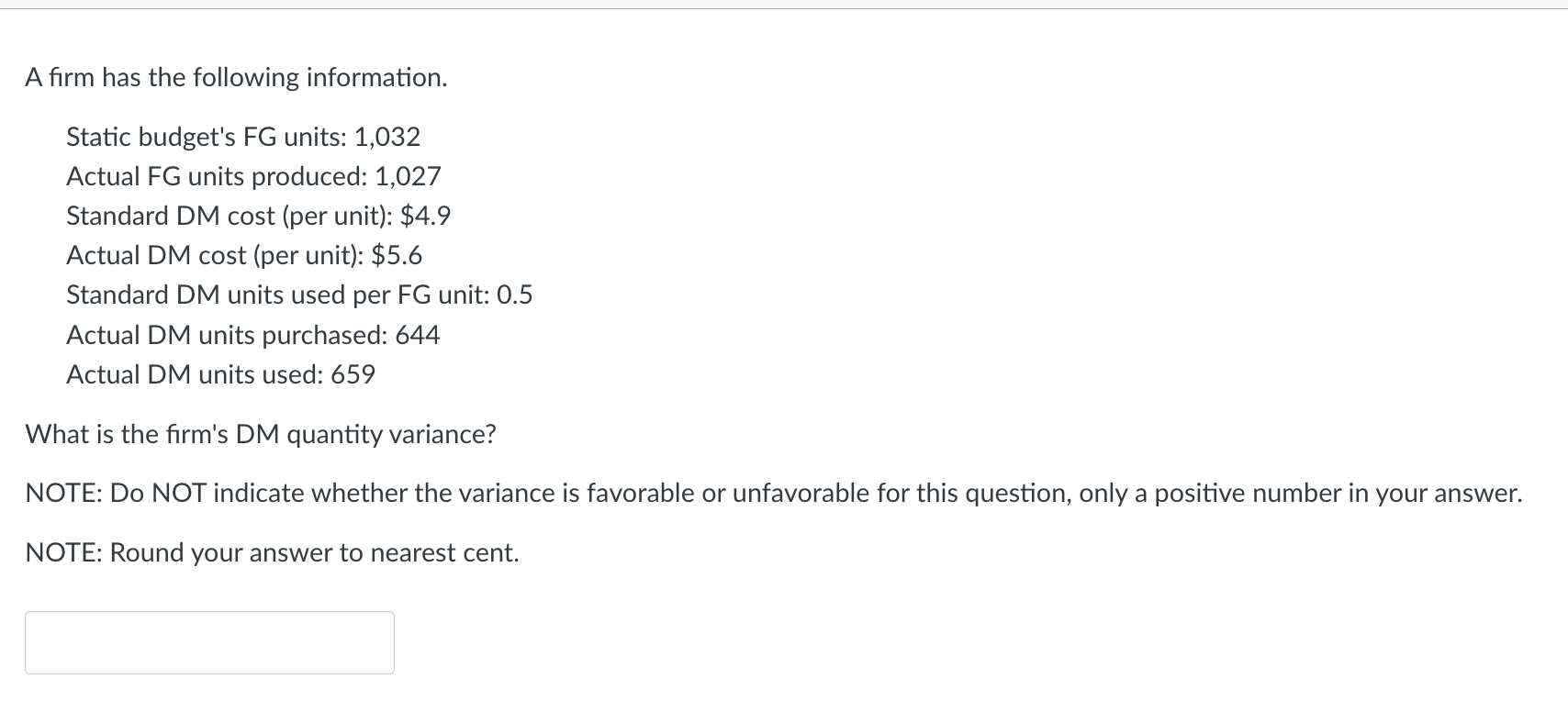 Solved A firm has the following information. Static budget's | Chegg.com