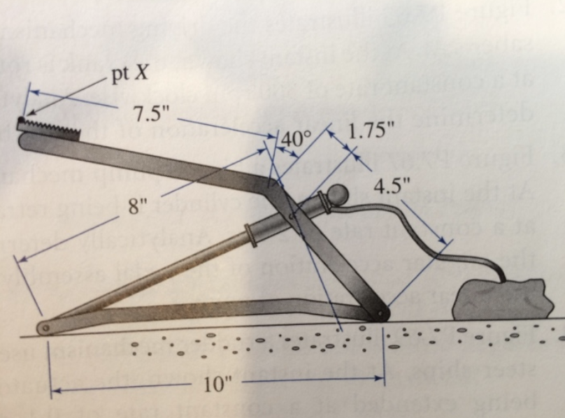 Solved The figure shows the mechanism of a bicycle pump. At | Chegg.com