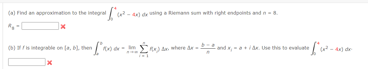 Solved (a) Find an approximation to the integral | Chegg.com