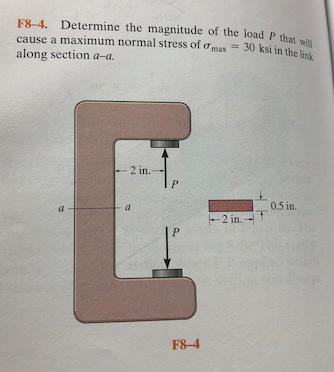 Solved F8-4. Determine the magnitude of the load P that | Chegg.com