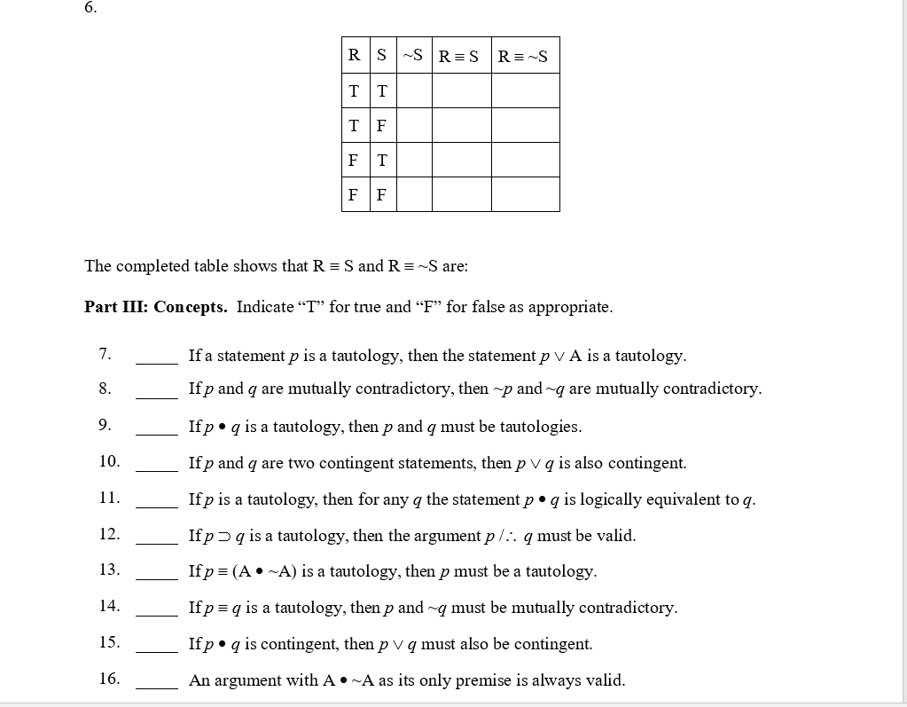 (A) Symbolization and Translation Part I: Use the | Chegg.com