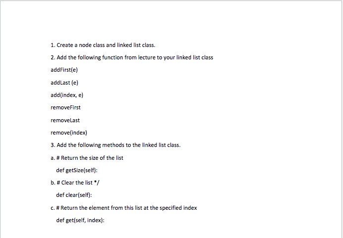 1 Create A Node Class And Linked List Class 2 Add